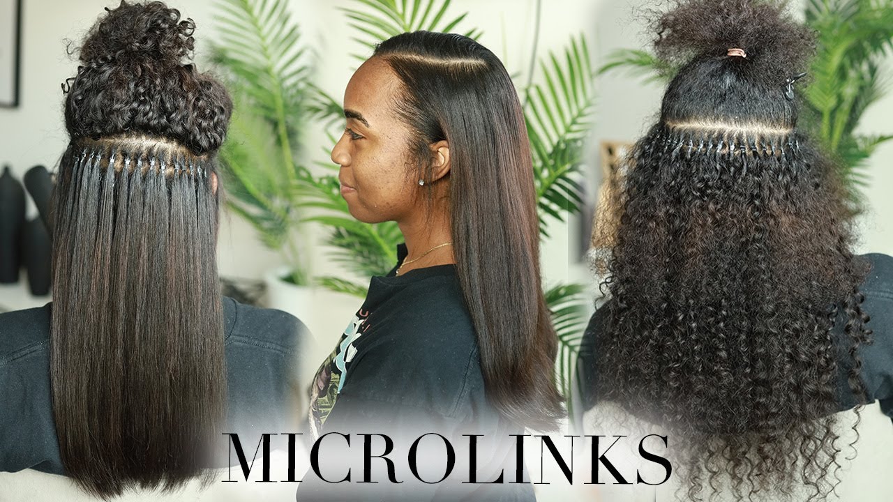 Itip Microlink Extensions On Curly Natural Hair Using Studio Techilo