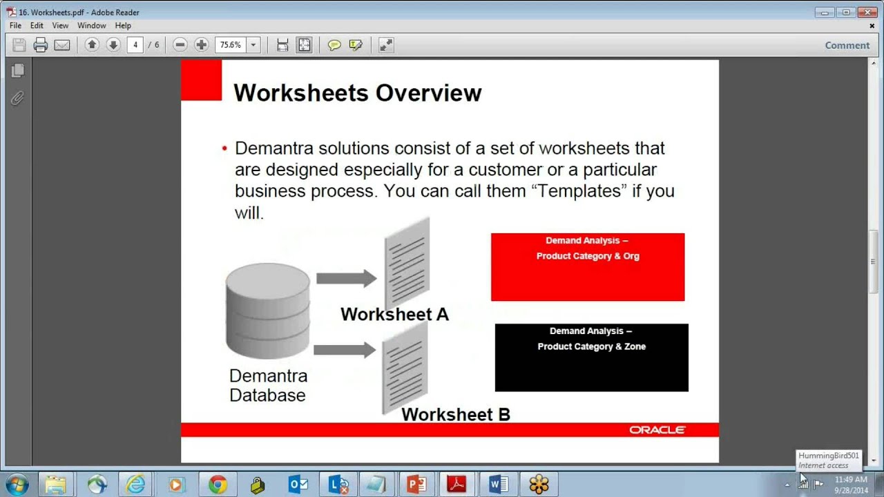 Oracle Demantra Class1 Worksheets Youtube