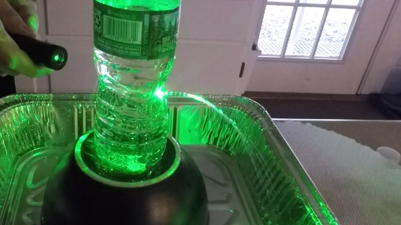 Bending Light Experiment How To Bend Light Using Water Youtube