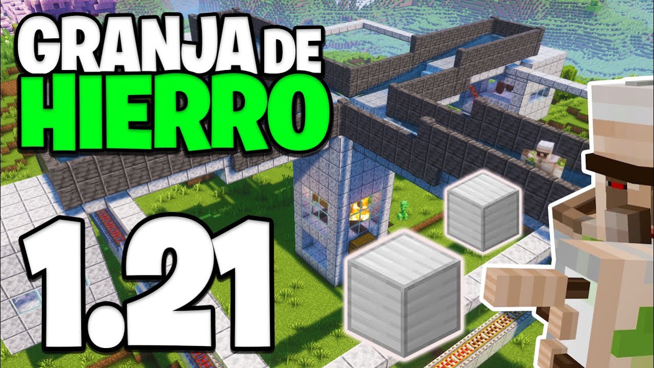 Mega Granja De Hierro Para Minecraft 1 21 4 000 Lingotes Por Hora