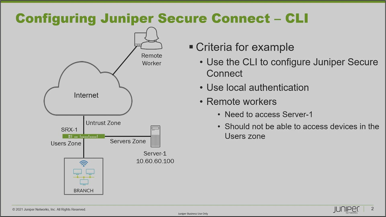 Configuring Juniper Secure Connect Cli Hpe Juniper Networking Us