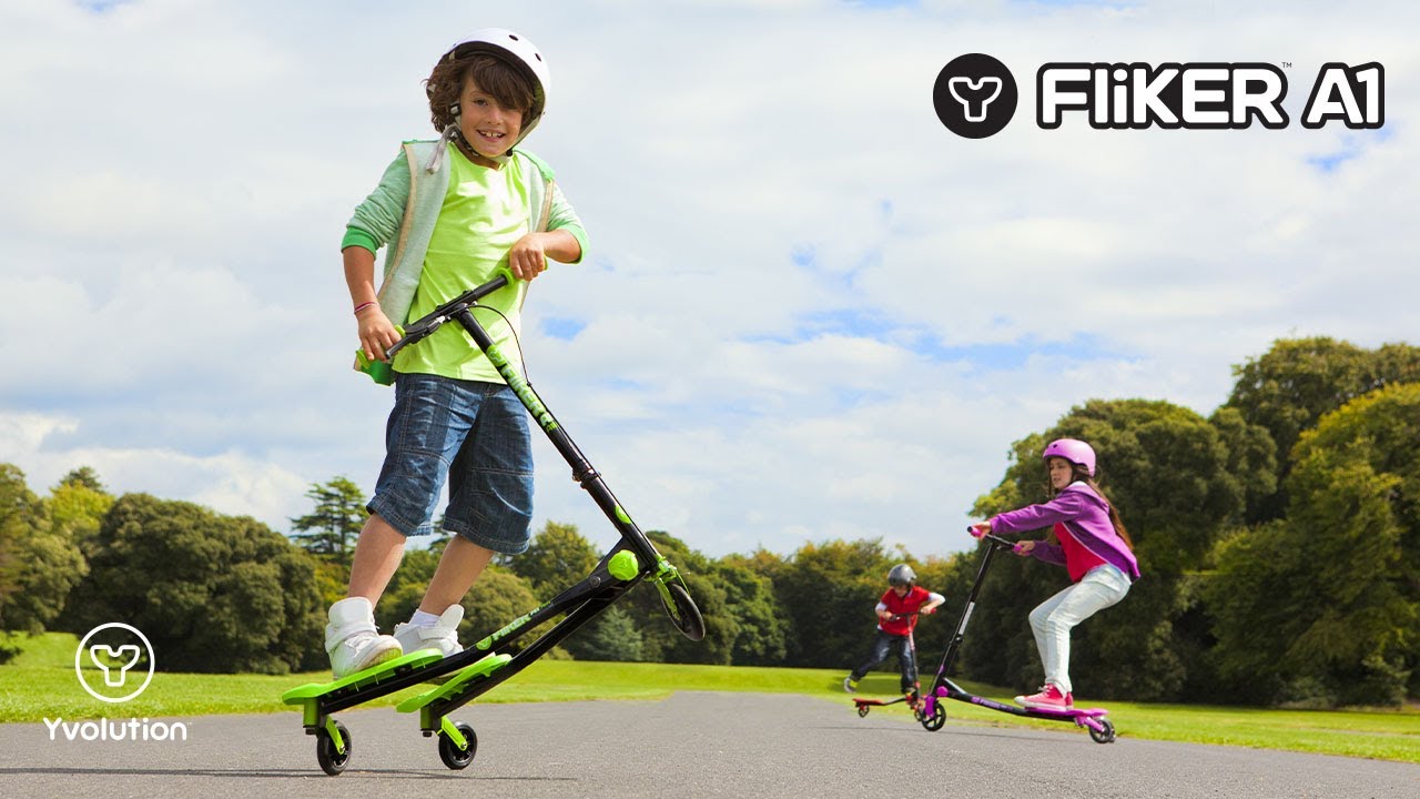 Yvolution Y Fliker Air Kids Wiggle Scooter Tv Commercial 2015 Youtube