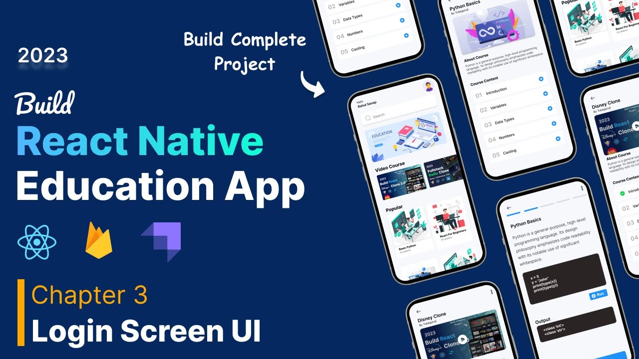 Learn React Native By Building An Educational App Login Screen Ui