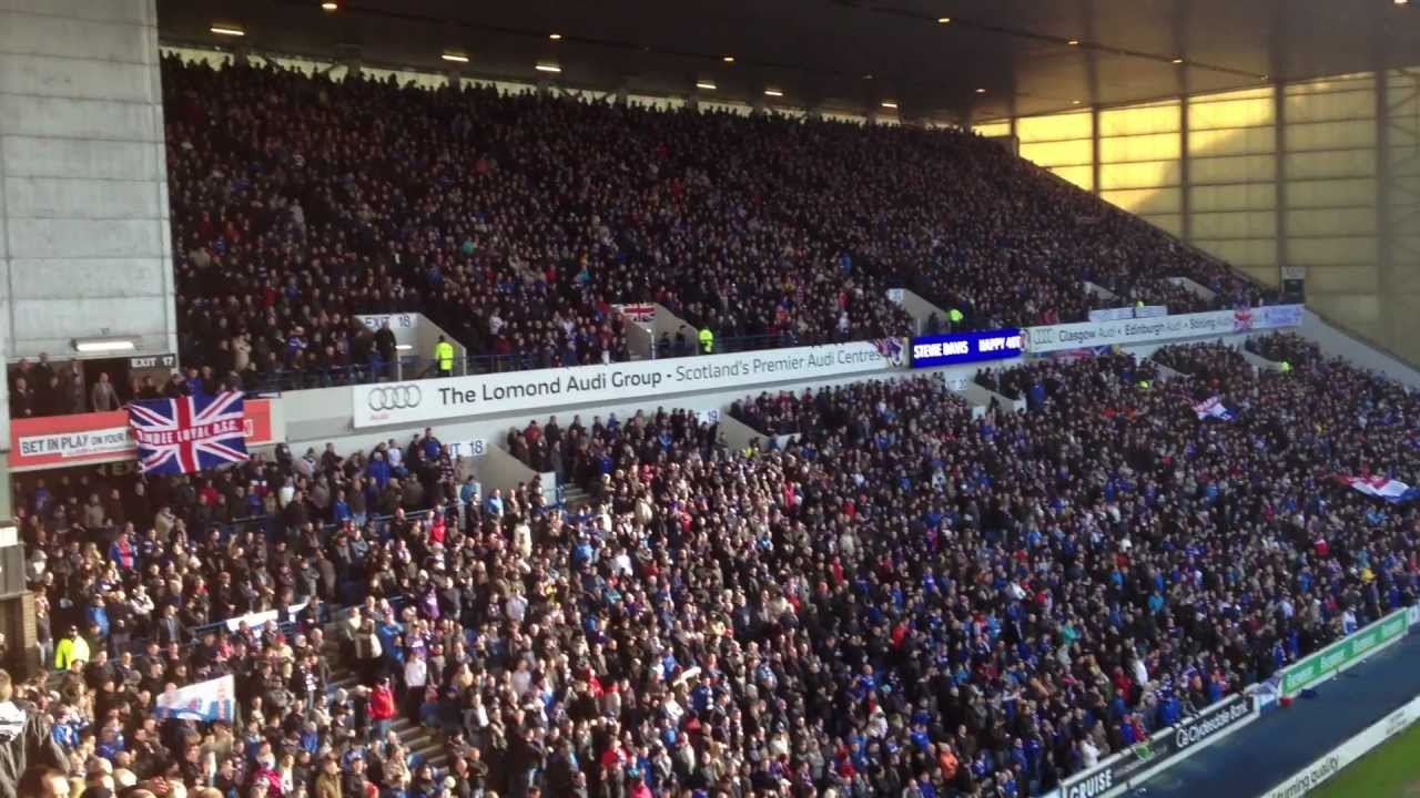 Rangers Fc Fans Singing Follow Follow V Kilmarnock Youtube