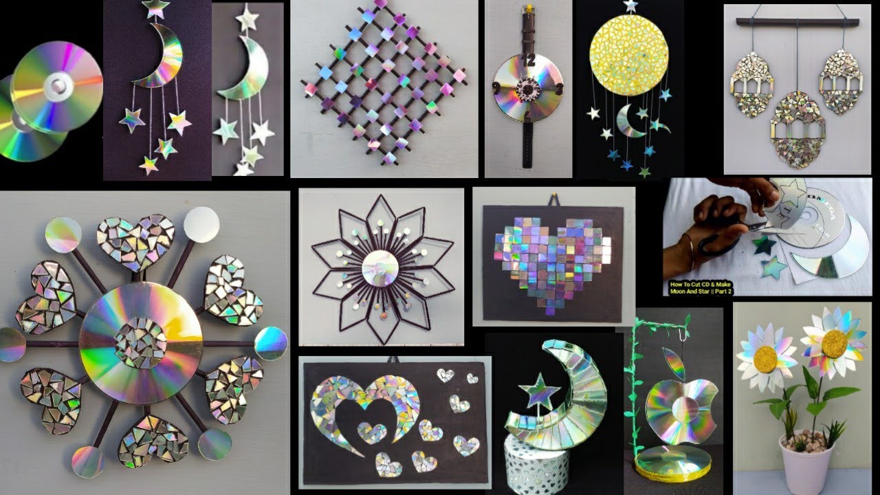 14 Diy Home Decorations Ideas By Old Cd Weast Cd Tutorial Home Decor