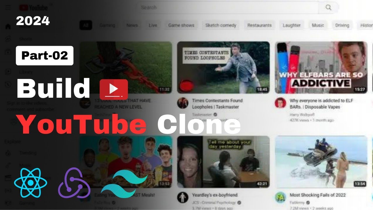 Build Deploy Youtube Clone Reactjs Redux Tailwind Youtube