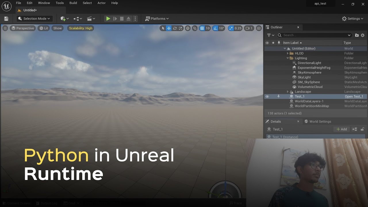 Python For Unreal Engine Runtime Youtube