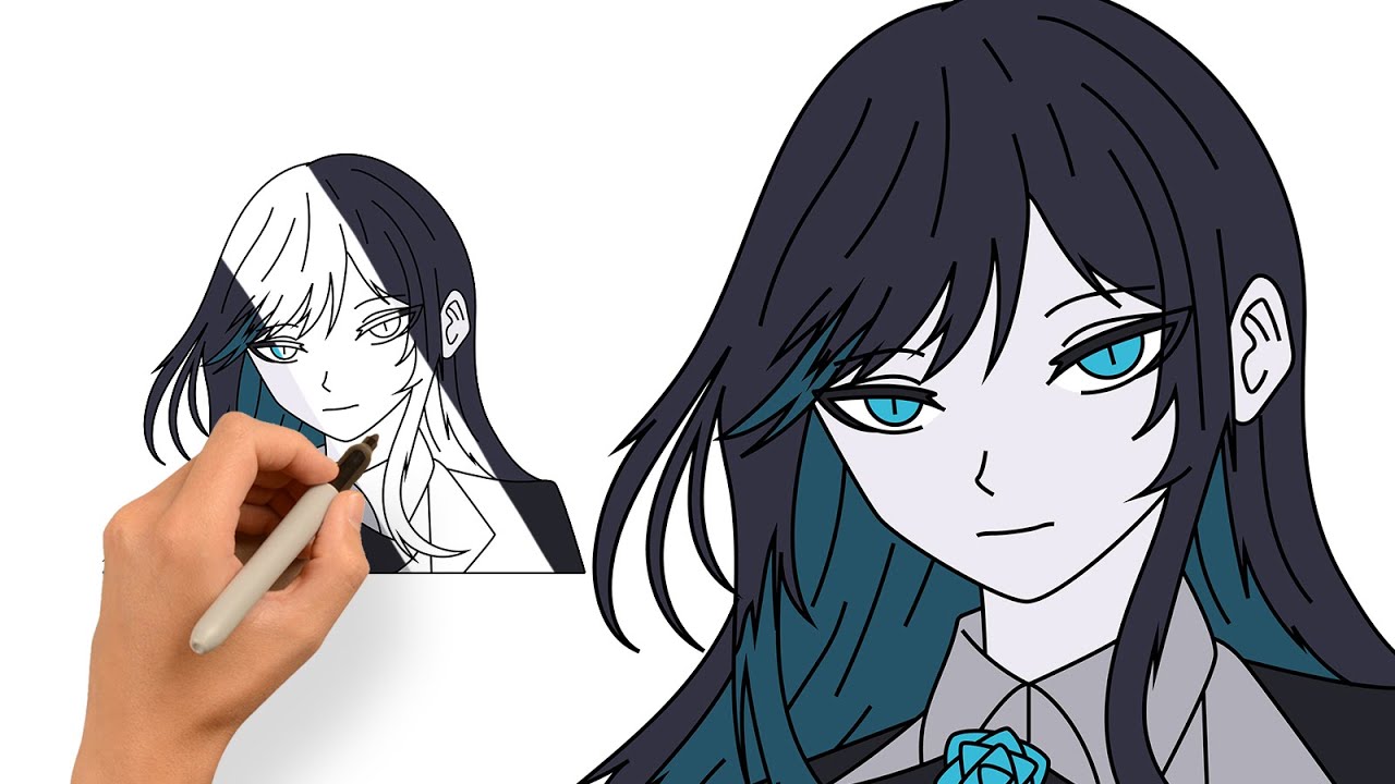 Drawing Ado Japanese Singer Sharpie Art Tutorial Youtube