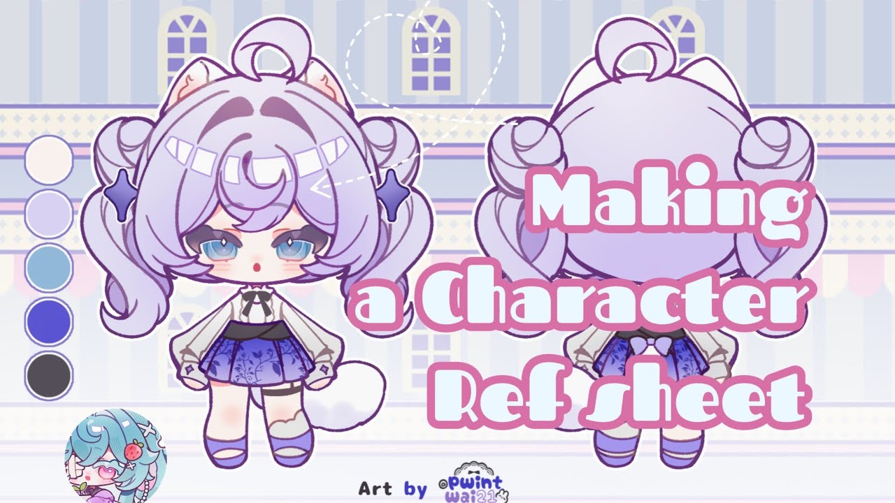 Making A Character Reference Sheet Speedpaint Ibispaintx Youtube