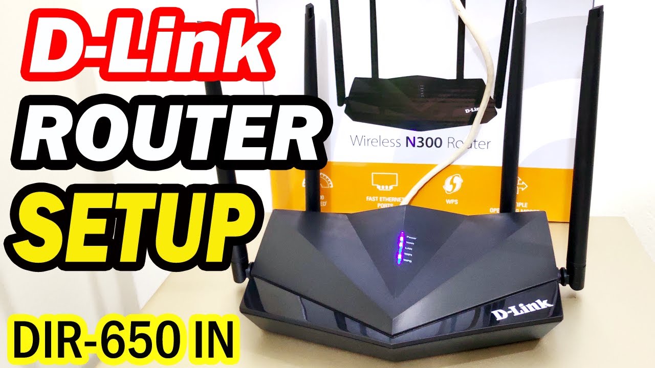 D Link Dir 650in Router Setup And Full Configuration Youtube