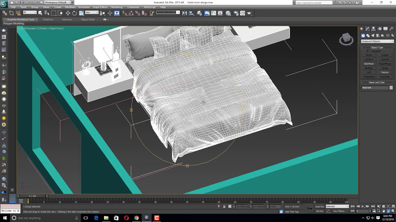 Tutorial 3ds Max Bedroom Modelling For Beginners Youtube