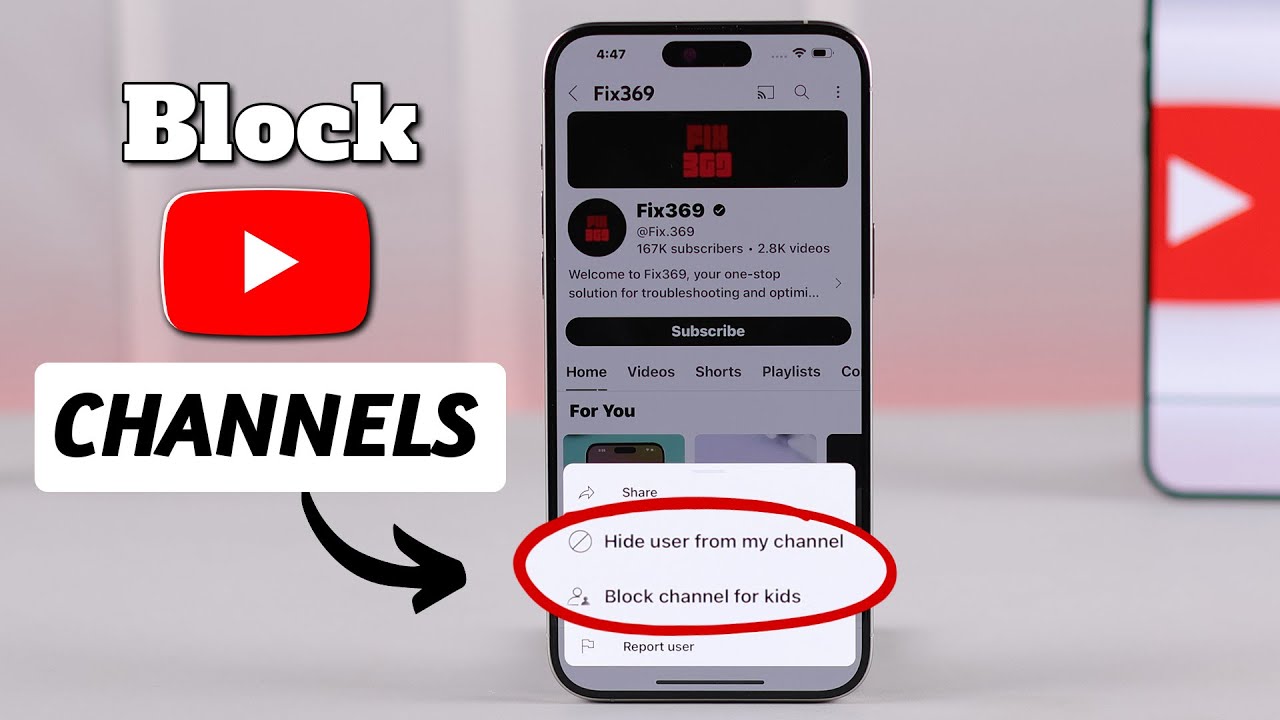 How To Block Youtube Channels On Iphone Or Android Youtube