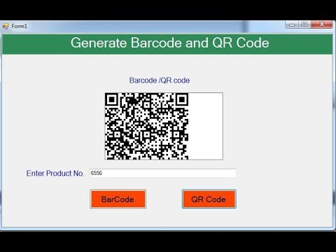 Generate Barcode Qr Code In C Net Youtube