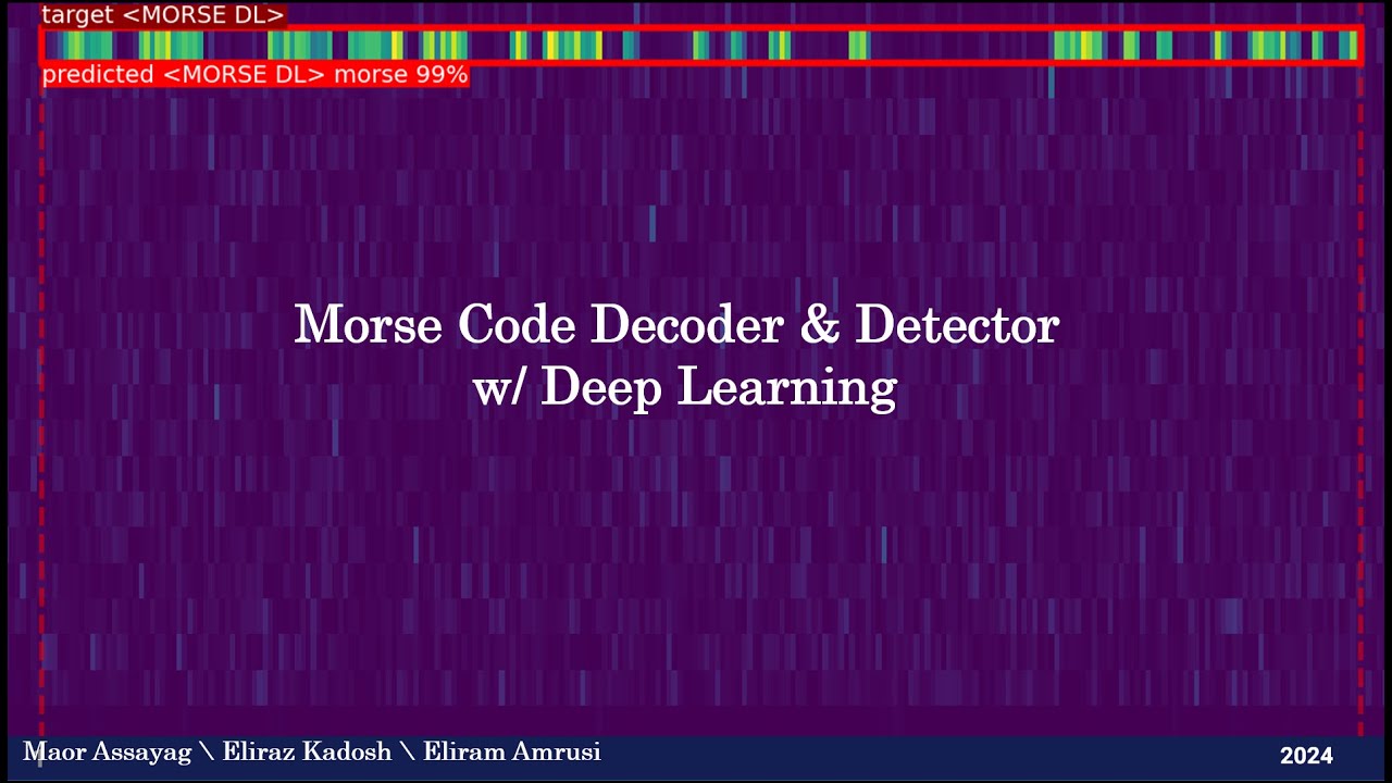 Deep Learning 046211 Morse Code Decoder Detector With Deep Learning
