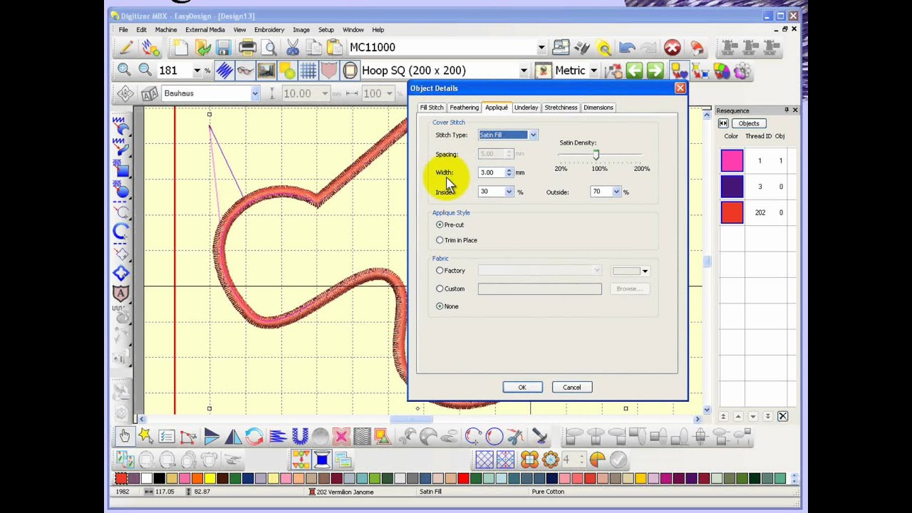 Digitizer Mbx Tutorial Applique Youtube