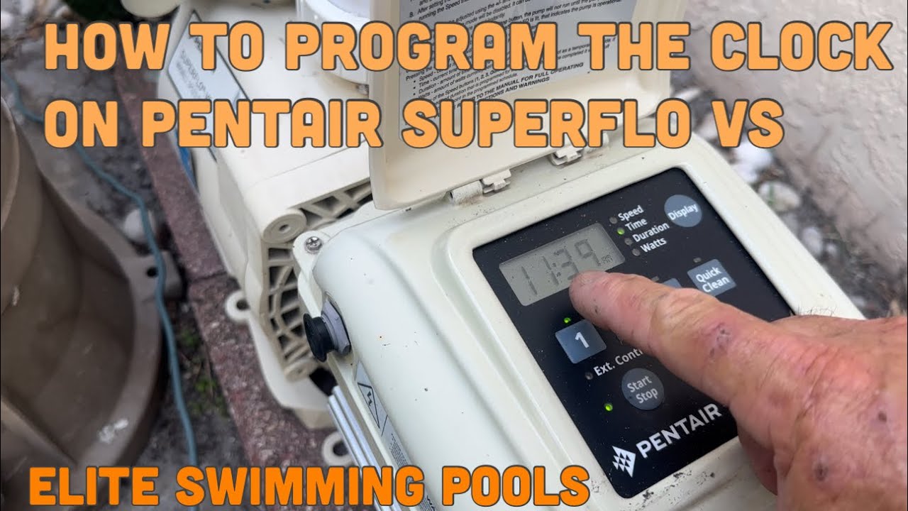 How To Program The Clock On Pentair Superflo Vs Youtube