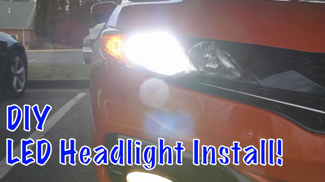 Diy Led Headlight Install Youtube
