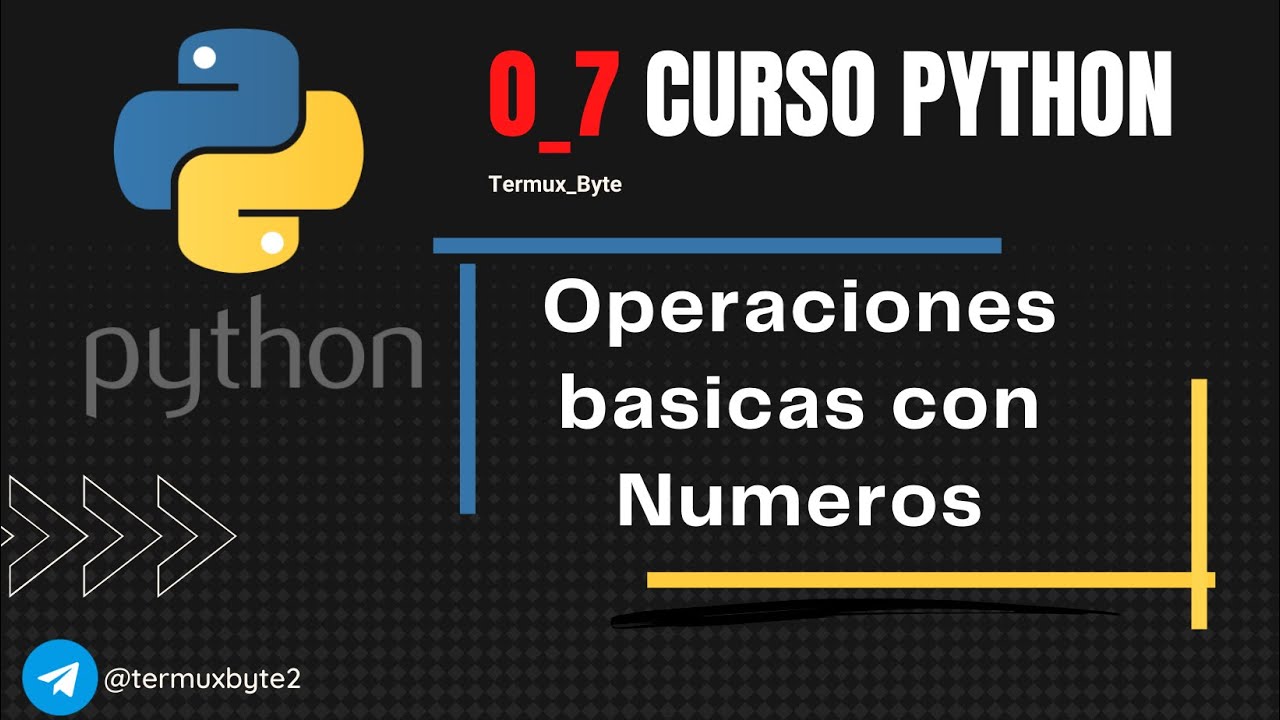 Operaciones Basicas Matematicas Curso Python 0 7 Youtube