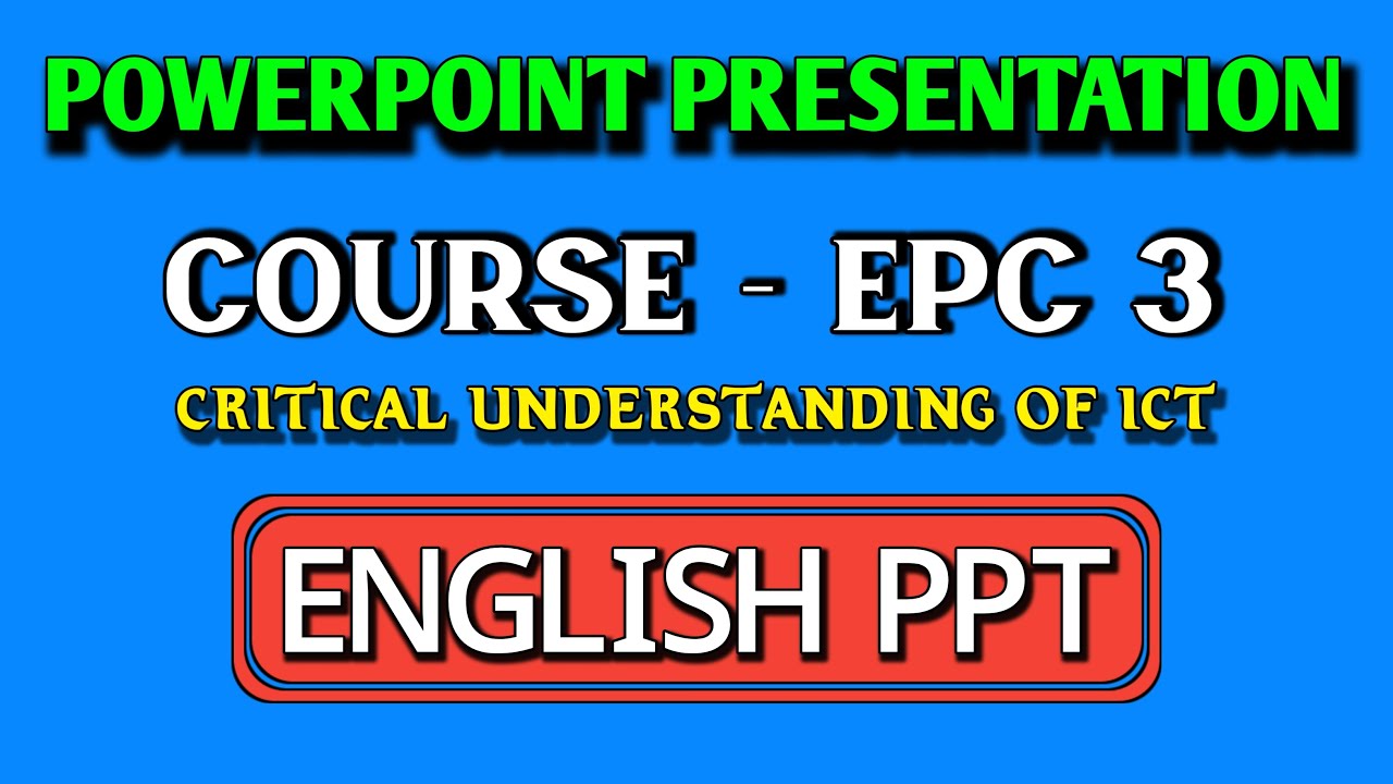 B Ed Ppt Presentation In English B Ed 4th Sem Practicum Epc 3 English
