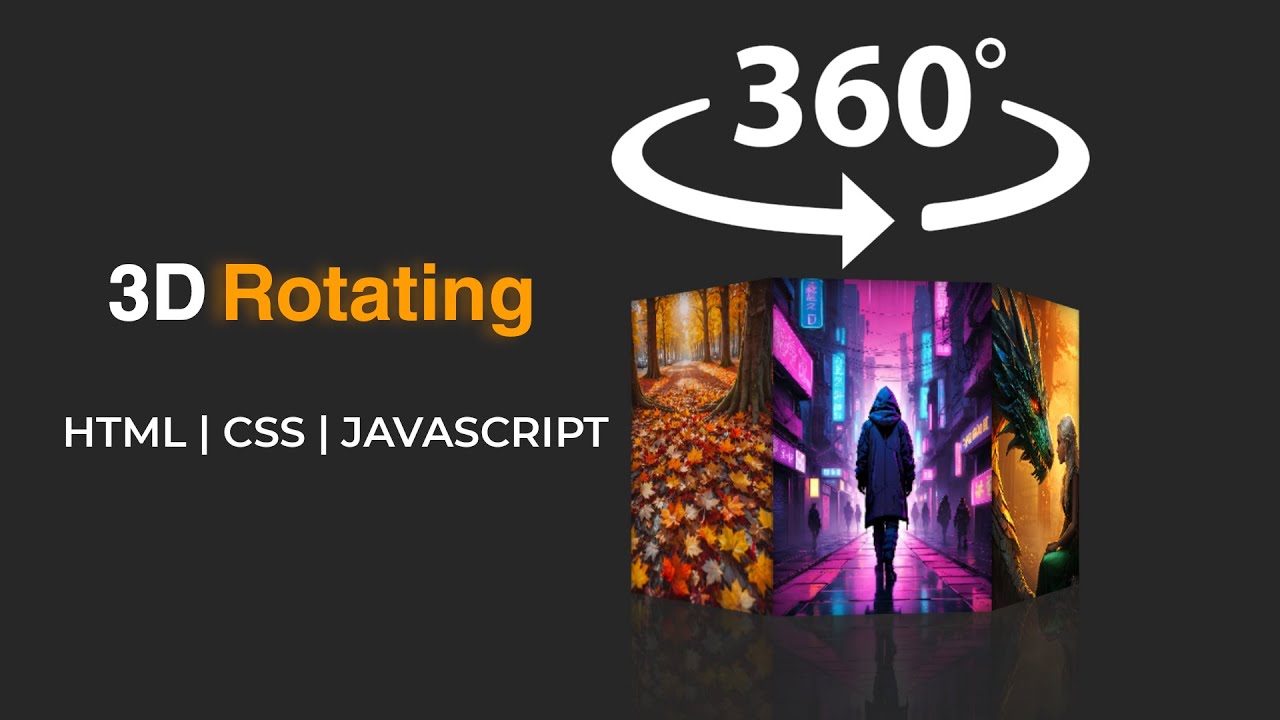 How To Create 3d Rotating Image Gallery Using Javascript And Html And