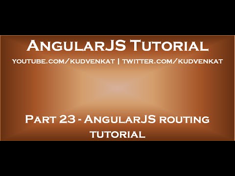 Angularjs Routing Tutorial Youtube