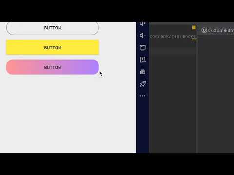 Custom Button Android Studio Tutorial Youtube