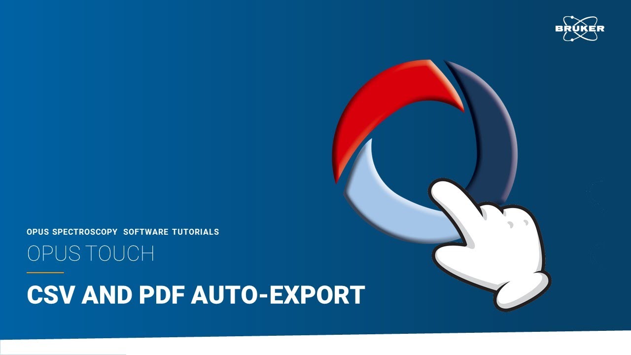 Automated Pdf Csv And Datapoint Table Export Opus Touch Tutorial