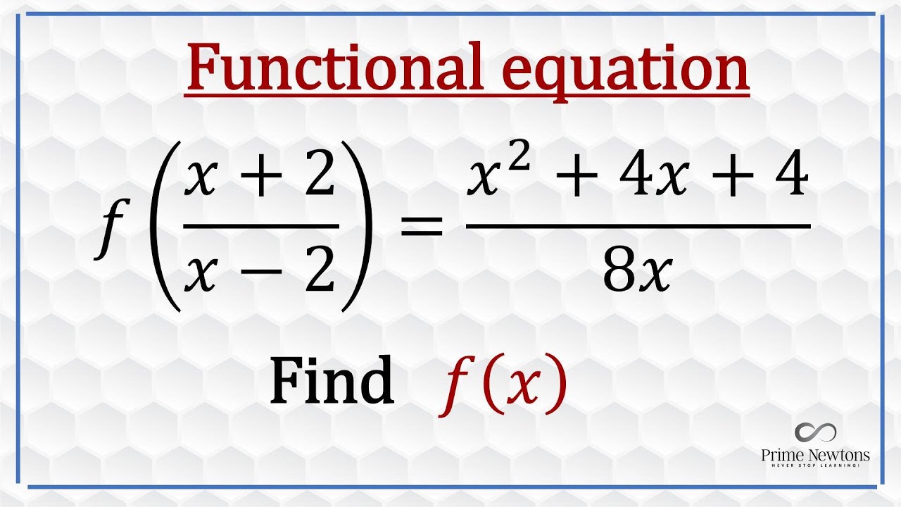 Functional Equation Youtube