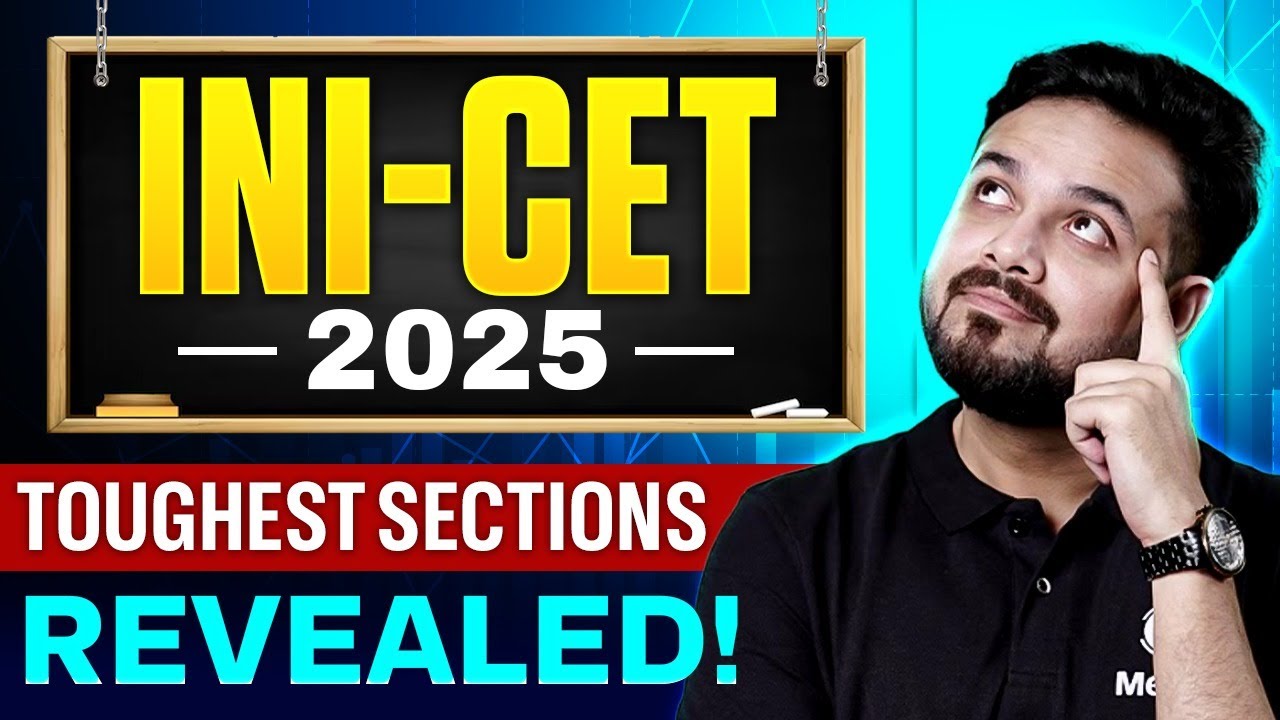 How Was Ini Cet 2025 Complete Paper Analysis Dr Sanchit Youtube