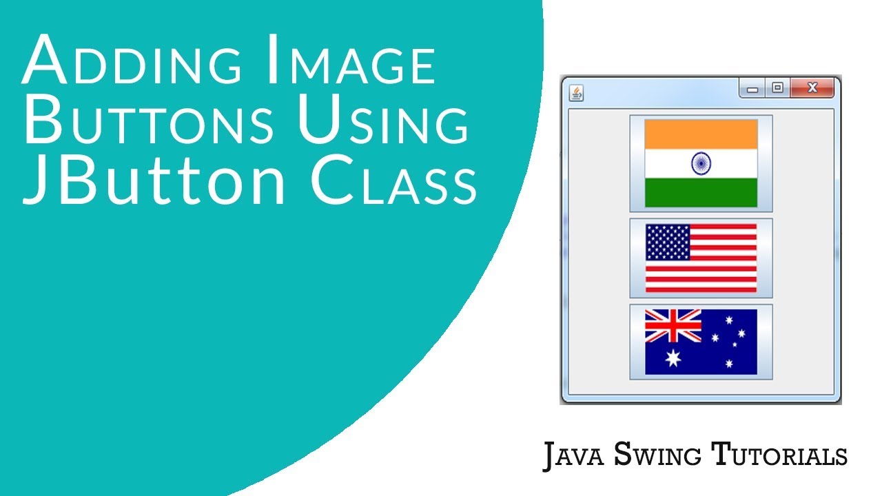 Java Swing Tutorials Adding Image Buttons Using Jbutton Class Youtube