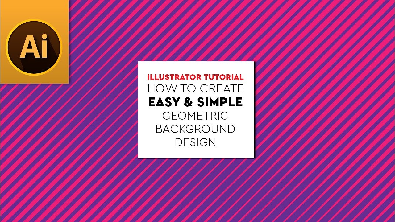 Create Easy Simple Background Design In Adobe Illustrator Youtube