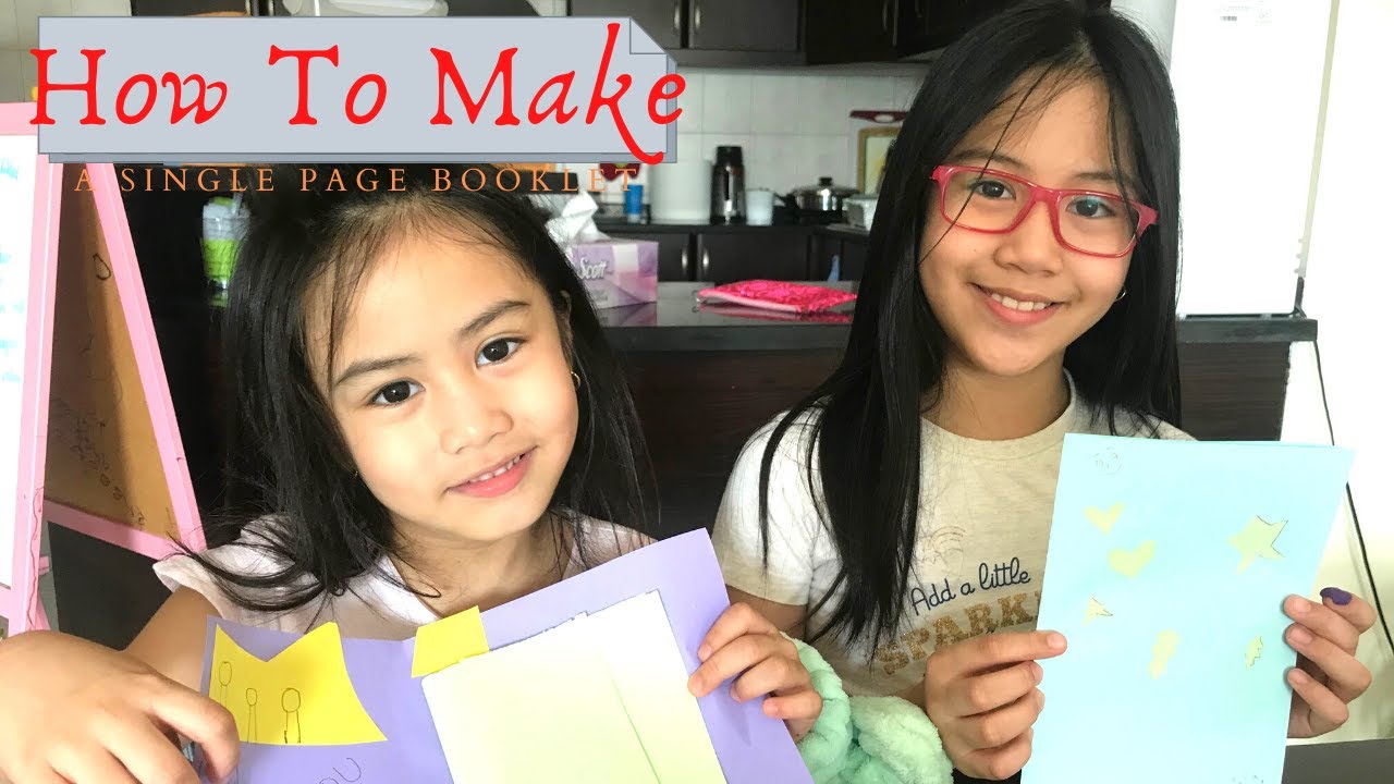 How To Make A Booklet Youtube