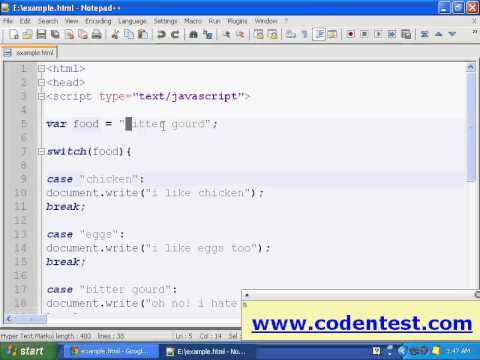 Switch Statement In Javascript Youtube