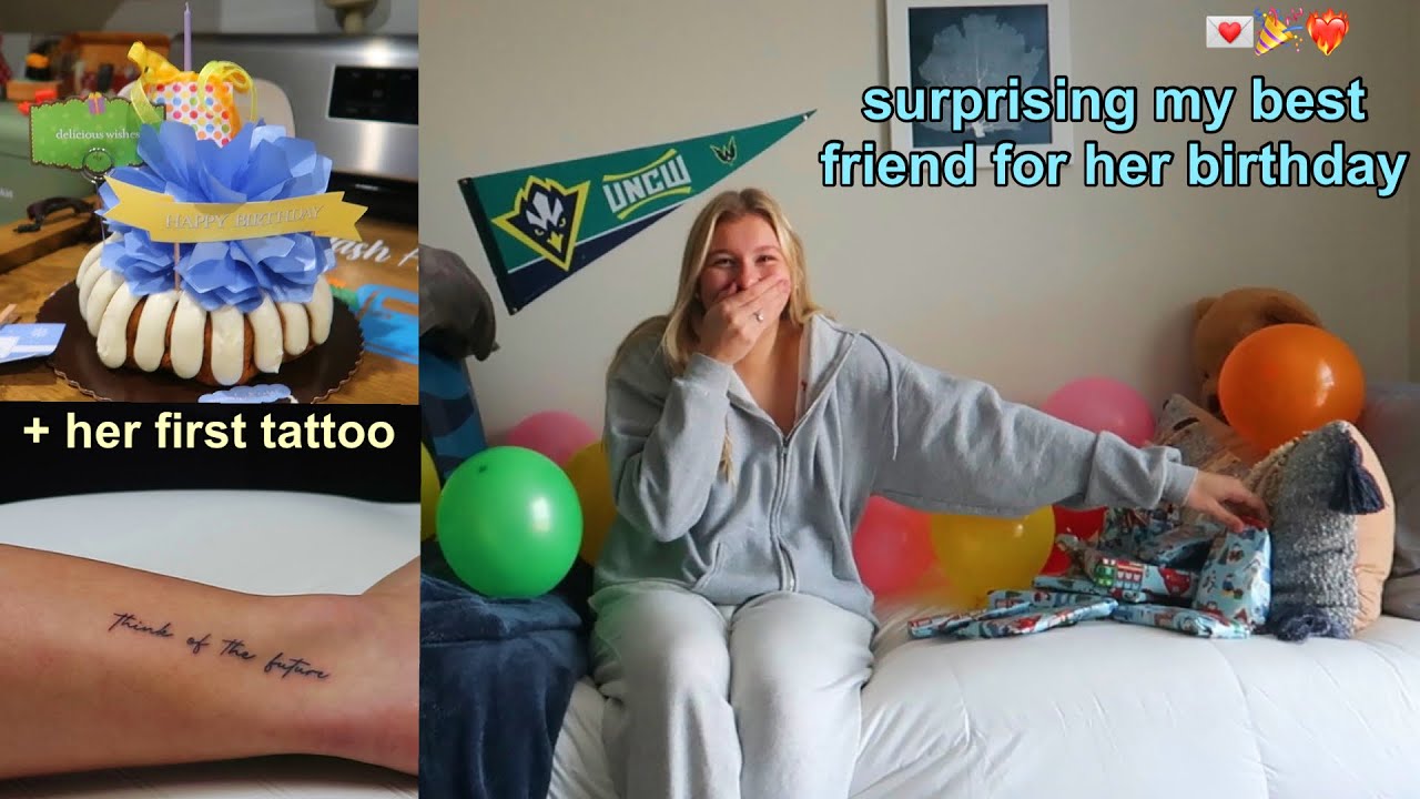 Surprising My Best Friend For Her Birthday Getting Her First Tattoo