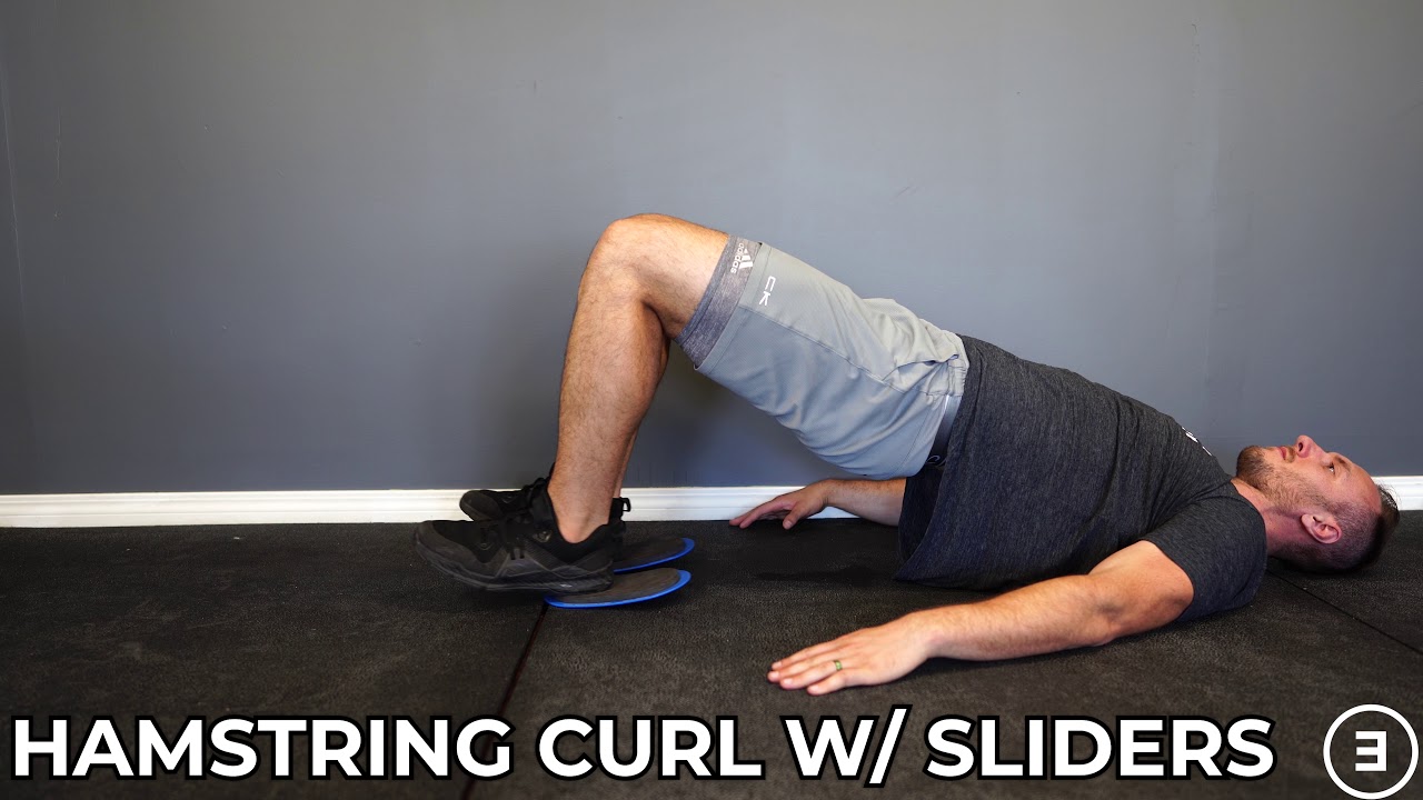 Hamstring Curl With Sliders Youtube