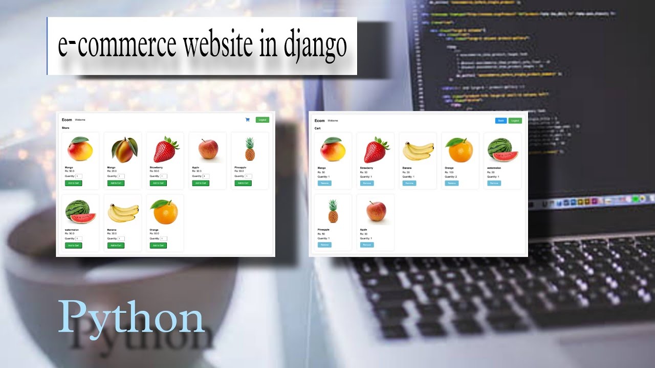 E Commerce Website In Django Python Add Item To Cart Youtube