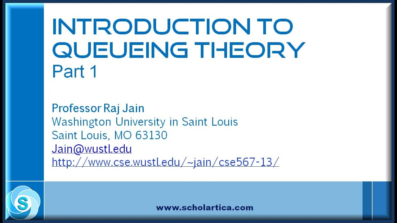 Introduction To Queueing Theory Part 1 Youtube