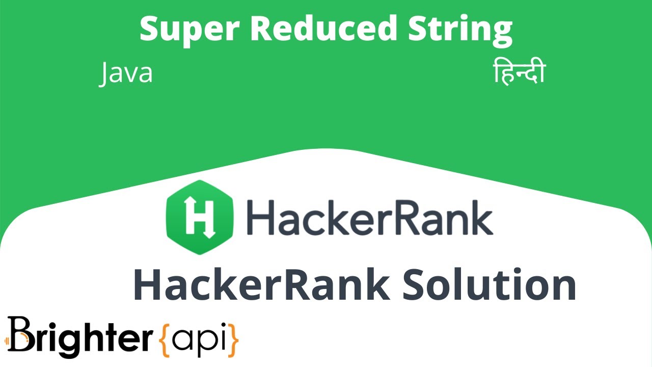 Hackerrank Algorithm String Super Reduced String In Java Youtube