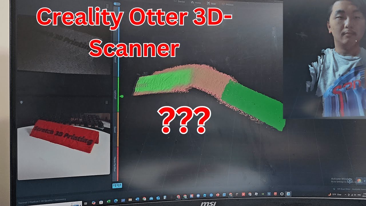 Creality Otter 3d Scanner It Works But Weird Youtube