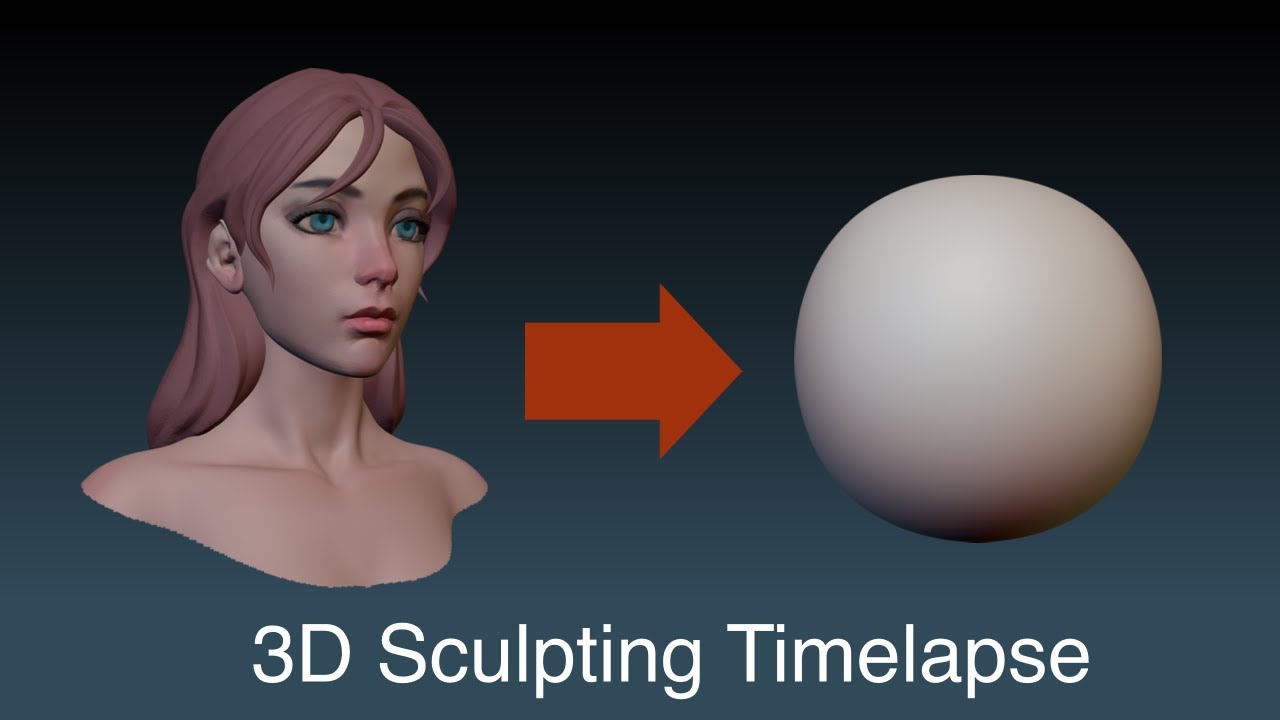 3d Sculpting Time Lapse Youtube