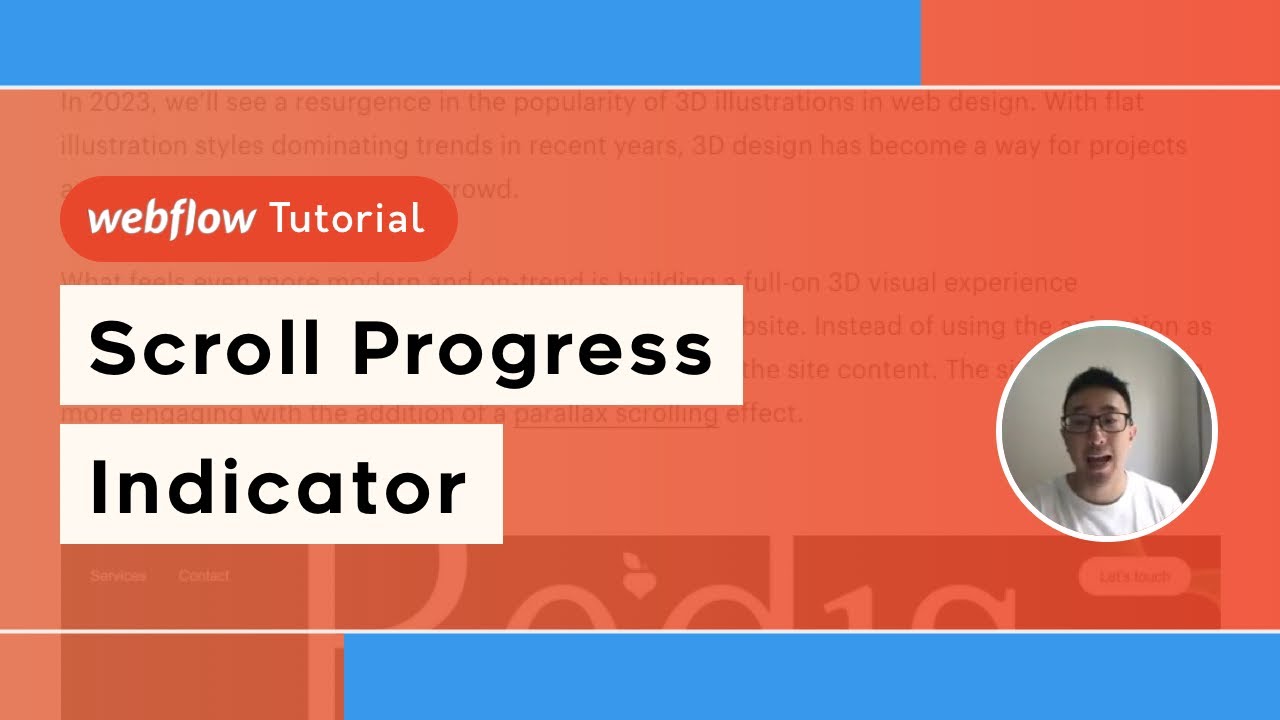 Webflow Progress Scroll Indicator Tutorial Youtube