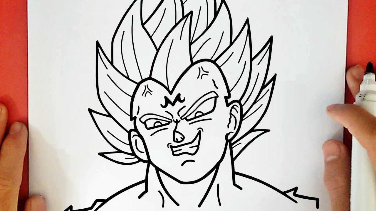 How To Draw Majin Vegeta Ssj2 Youtube