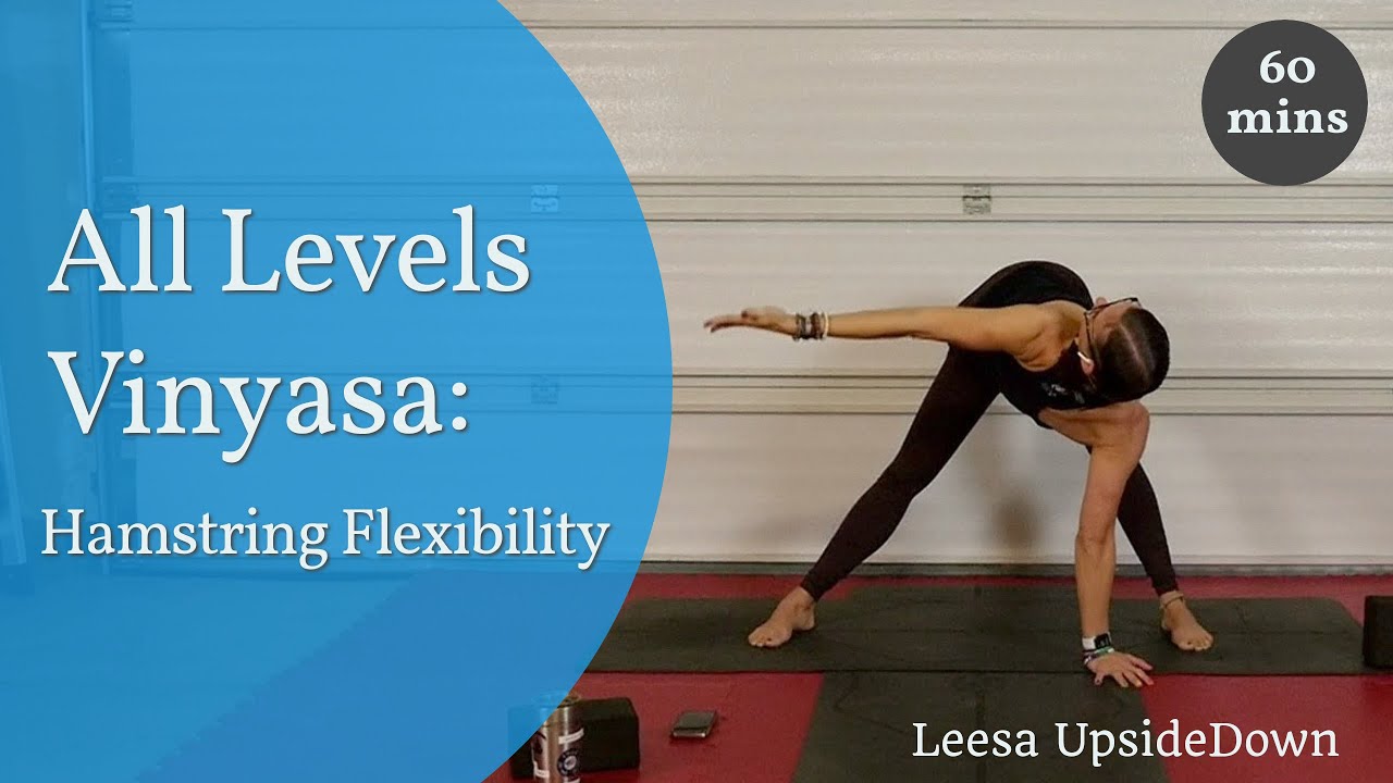 60 Min All Levels Vinyasa Flow Hamstring Flexibility Youtube