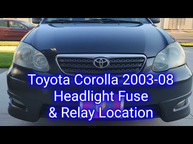 How To Replace Headlight Bulbs Toyota Corolla 2003 2008 55 Off