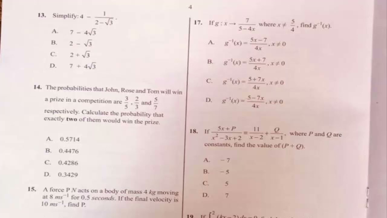 Wassce 2025 Core Mathematics Failures