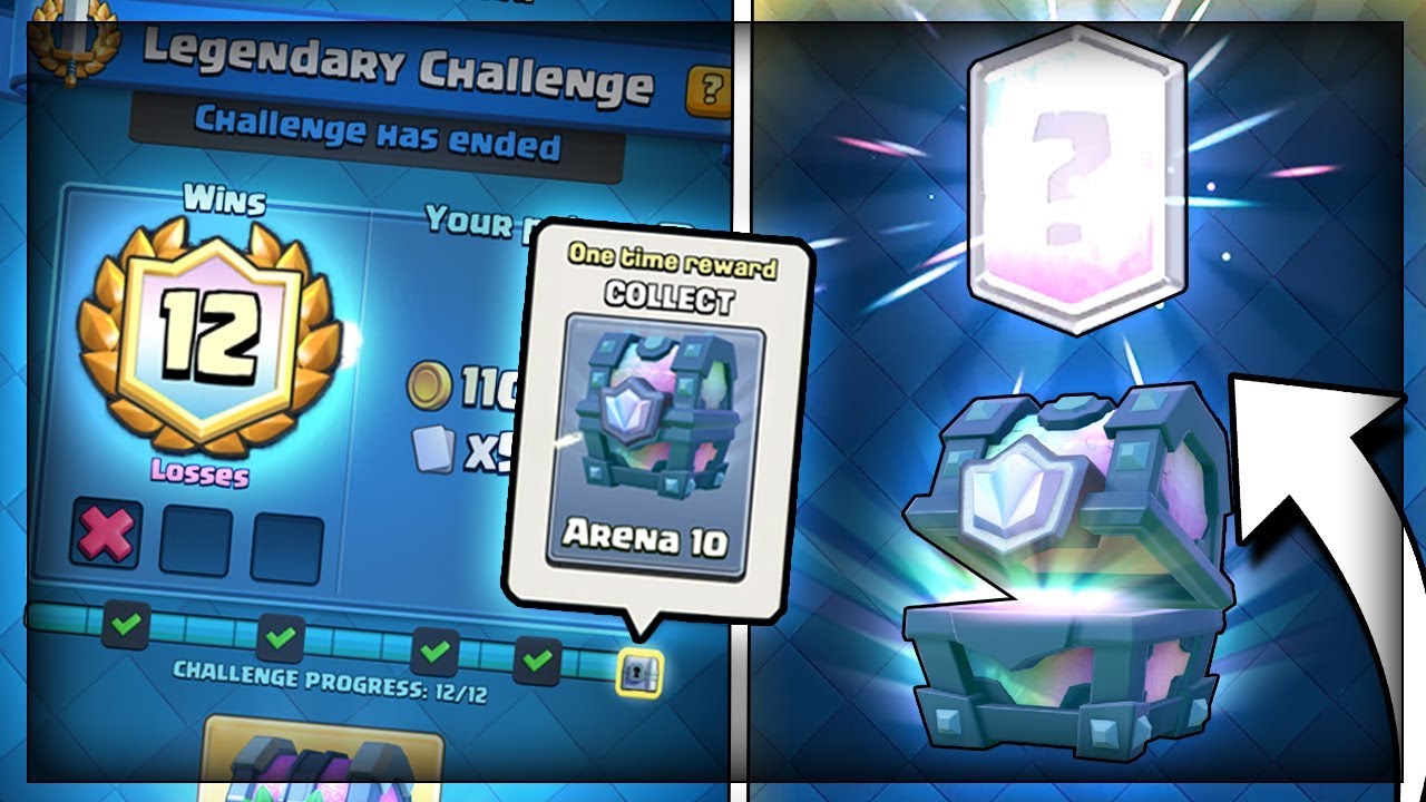 12 Win Legendary Challenge Deck Clash Royale Youtube