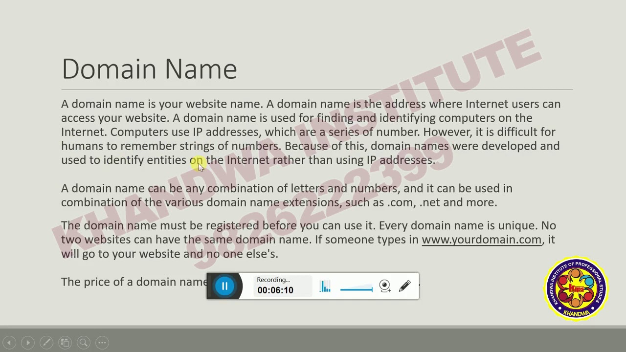 Web Hosting Domain Name Youtube