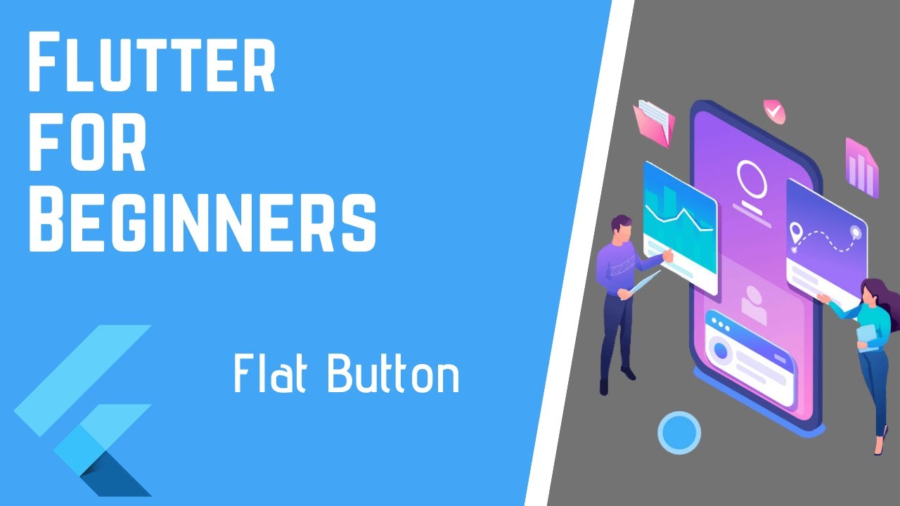 Flutter Beginners Course Flat Button Youtube