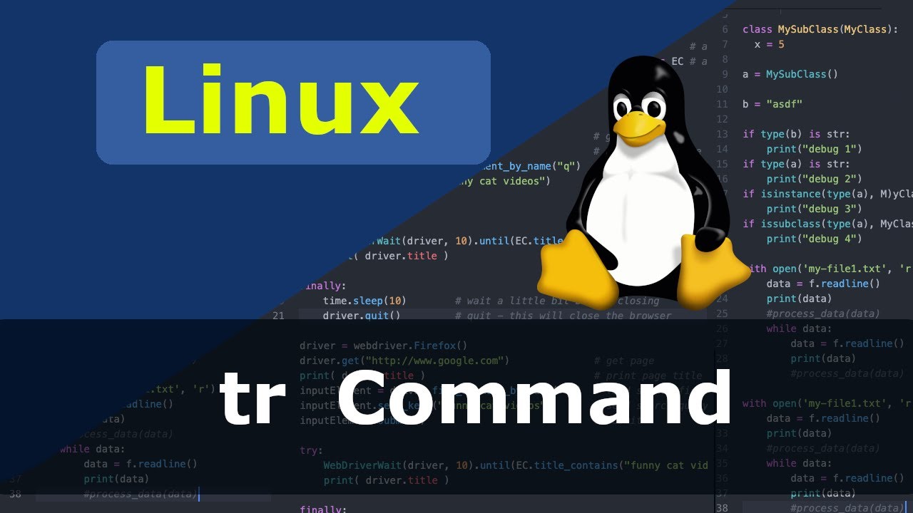 Linux Command Tr Youtube