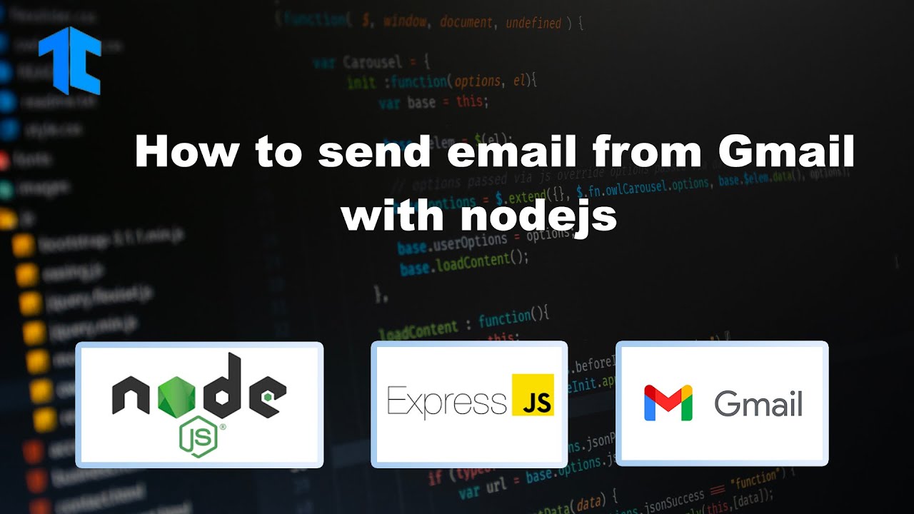 How To Send Email From Gmail With Nodejs Youtube
